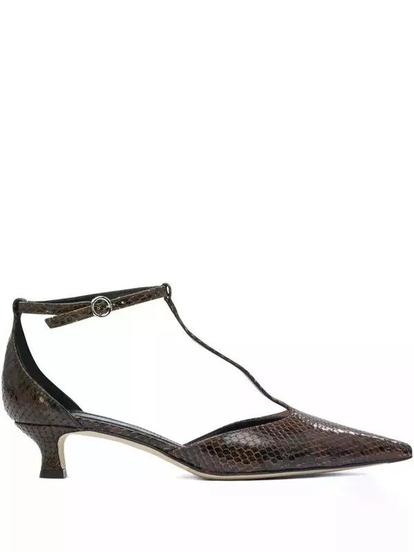AeydĒ Liz T-bar Pumps - Brown