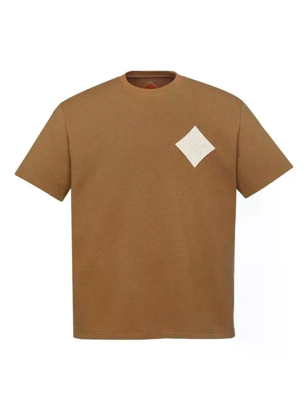 Mcm Logo-patch T-shirt - Brown