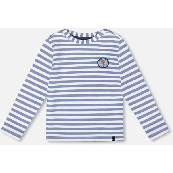DEUX PAR DEUX Super Soft Long Sleeve Striped Jersey T-shirt