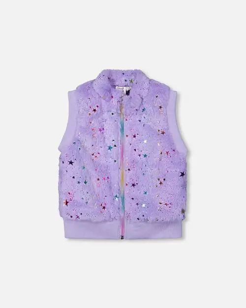 DEUX PAR DEUX Faux Fur Zipped Vest