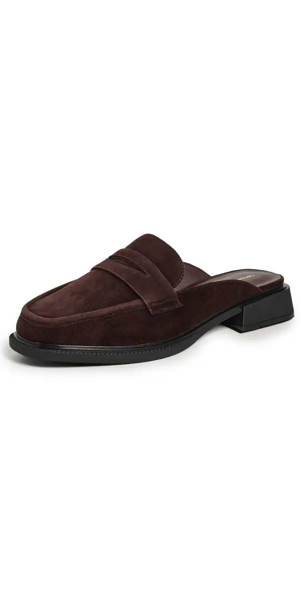 Intentionally Blank Marbles Penny Loafer Flats - Chocolate