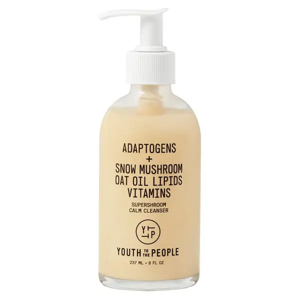 Youth To The People Supershroom Calming Face Cleanser With Peptides For Sensitive & Dry Skin