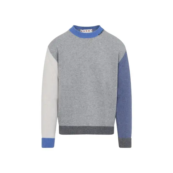 Marni Roundneck Cashmere Pullover - Grey