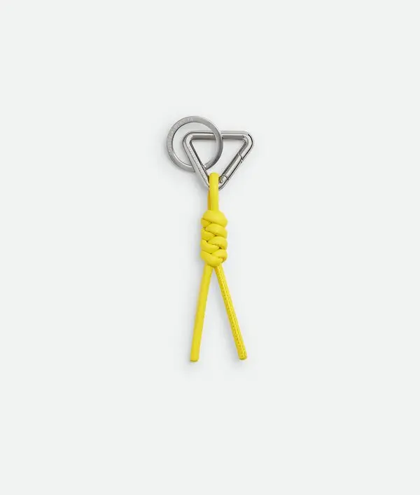 Bottega Veneta Triangle Key Ring - Daffodil