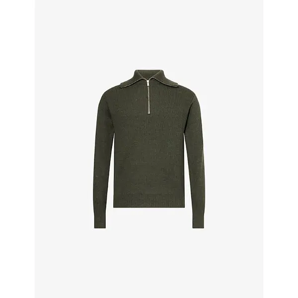 Barena Venezia Funnel-neck Ribbed Wool-knitted Top