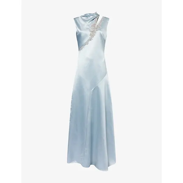 Erdem Crystal-embellished Sleeveless Gown