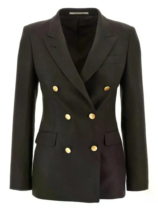 Tagliatore Double-breasted Peak Lapel Blazer
