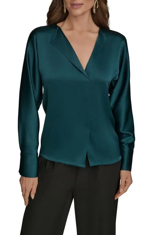 Donna Karan New York Hammered Satin Top