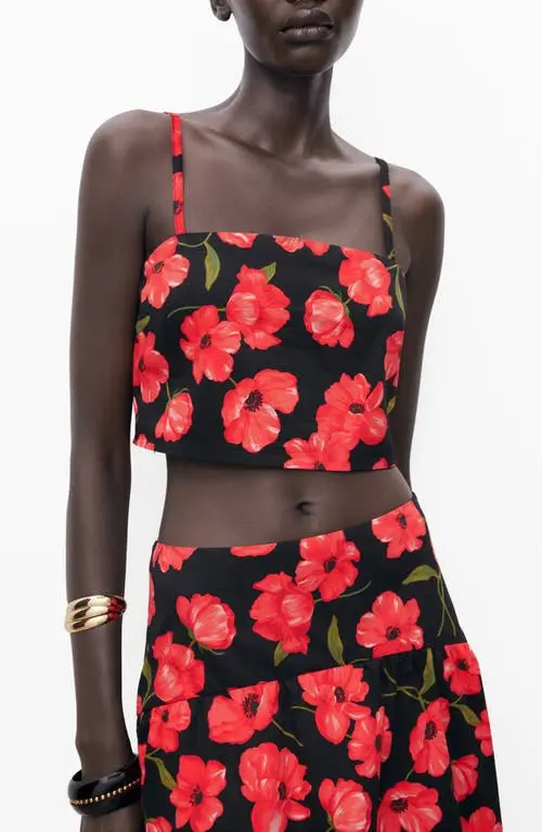 Mango Floral Crop Camisole
