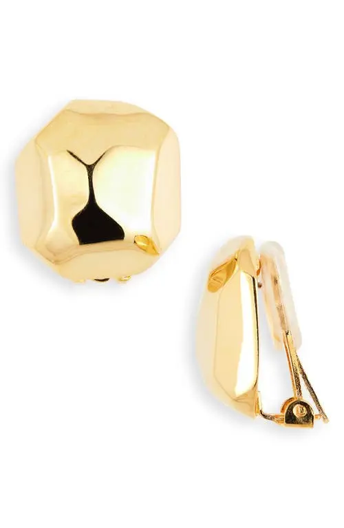 KENNETH JAY LANE Sculpted Button Earrings