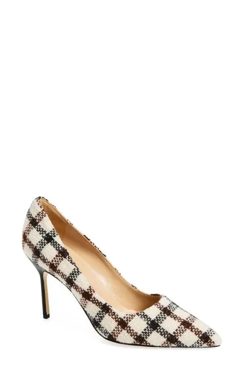 Manolo Blahnik Bb Pointed Toe Tweed Pump