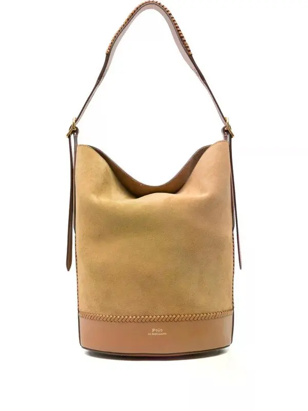 Ralph Lauren Medium Secchiello Braided-handle Bucket Bag