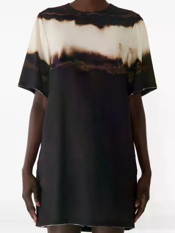 JASON WU Diffused Ombre Stripe Shift Dress - Brown