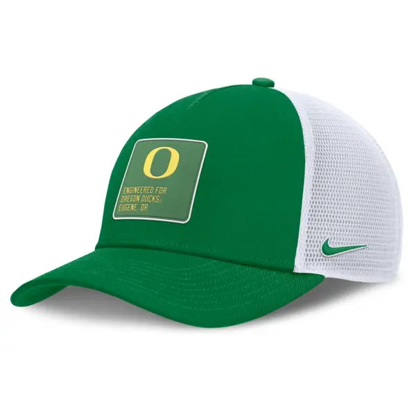 Nike Oregon On-field Rise Engineered College Trucker Adjustable Hat - Green