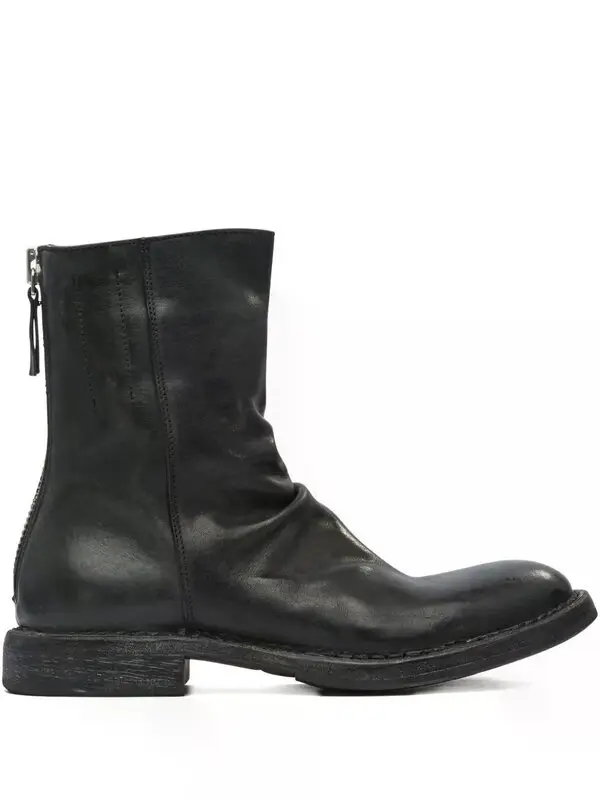 Moma Zip-detail Slouch Ankle Boots