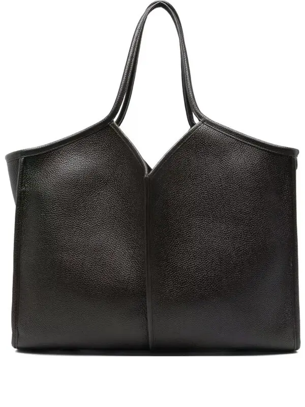 Hereu Large Leather Tote - Brown