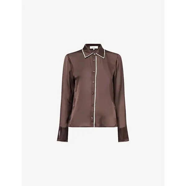 FRAME The Slim Essential Silk Shirt