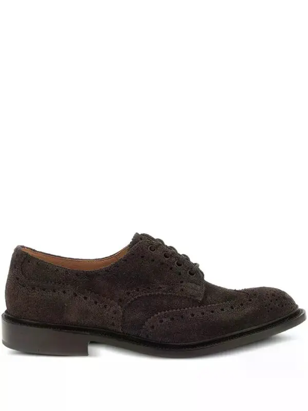 TRICKER'S Bourton Suede Oxford Shoes - Brown