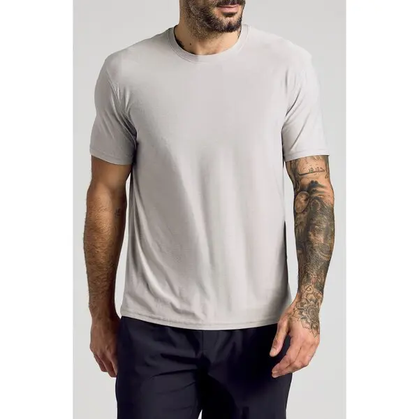 True Classic Active Trim Fit Performance T-shirt - Heatherlightgray