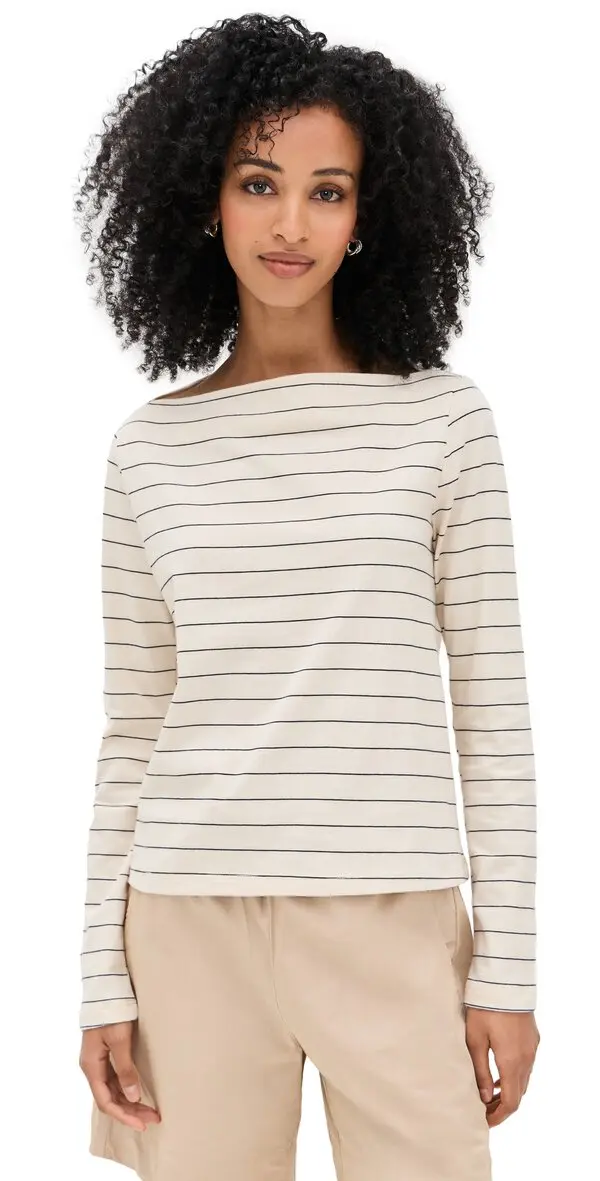 LESET Margo Stripe Boatneck
