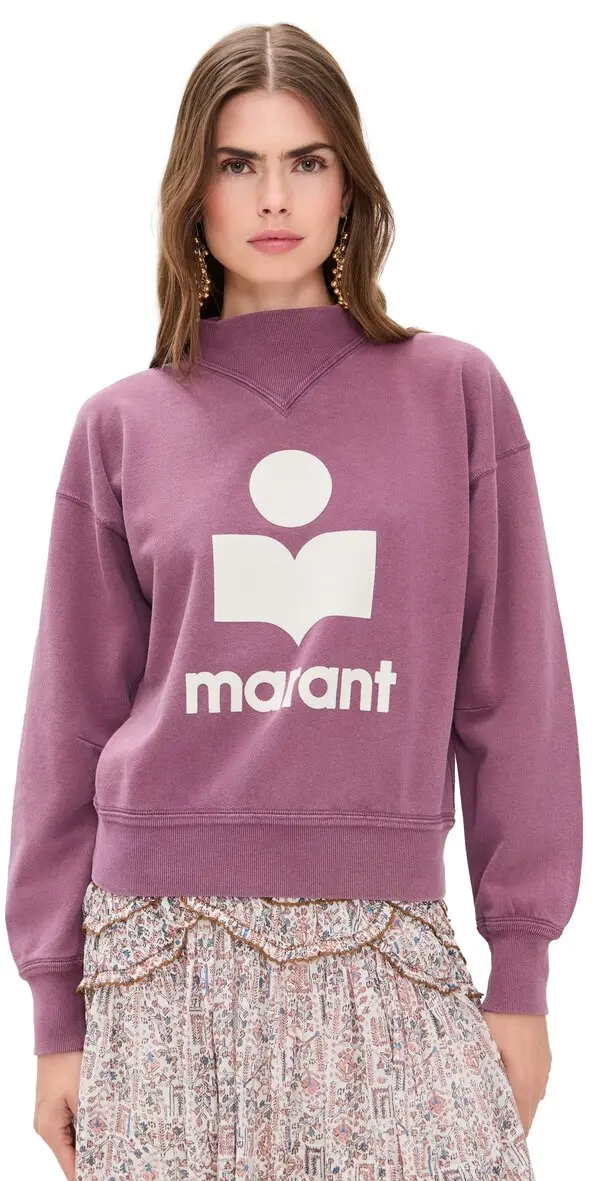 Isabel Marant Moby Sweatshirt - Raspberry/ecru