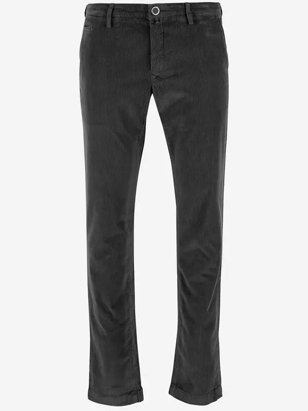 Jacob Cohen Stretch Cotton Blend Pants - Grey