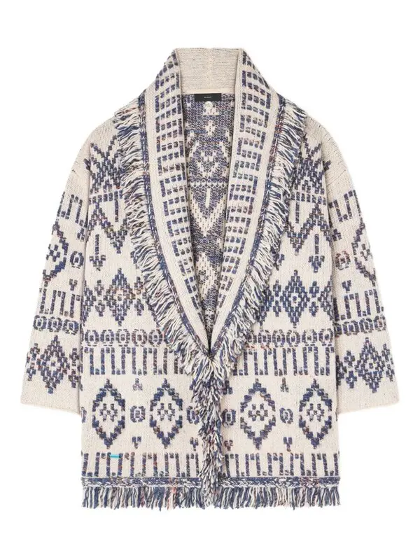 Alanui Grunge Beat Wool Cardigan