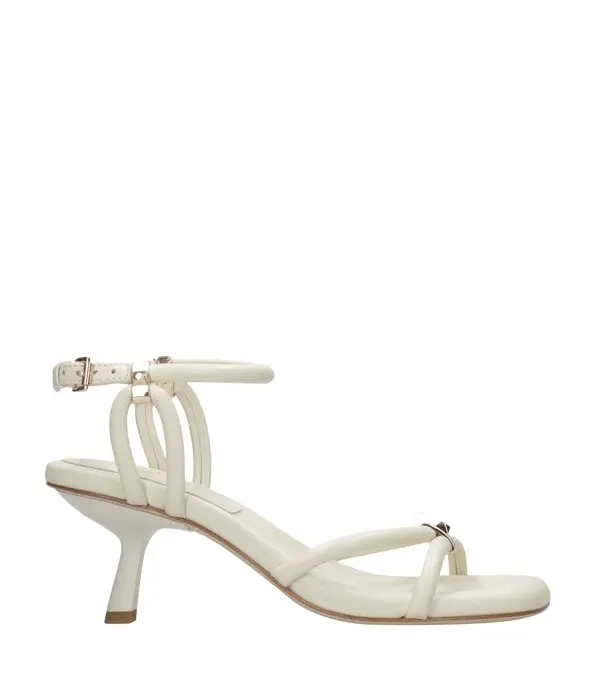 Ash Studded Leather Heeled Sandals