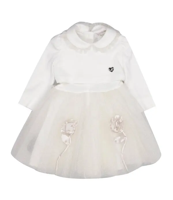 Monnalisa Viscose Dress With Jacket