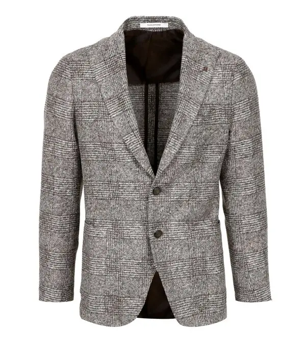 Tagliatore Wool Blend Single-breasted Jacket - Panna+marrone