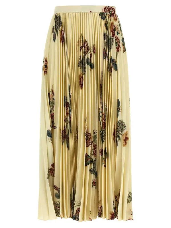 Etro Pleated Midi Skirt - Multicolor