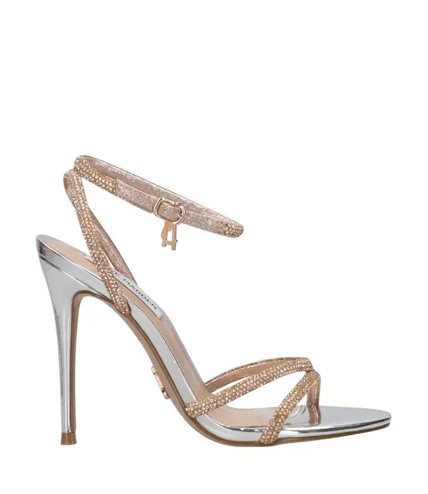 Steve Madden Travel Studded Sandals - Oro+argento