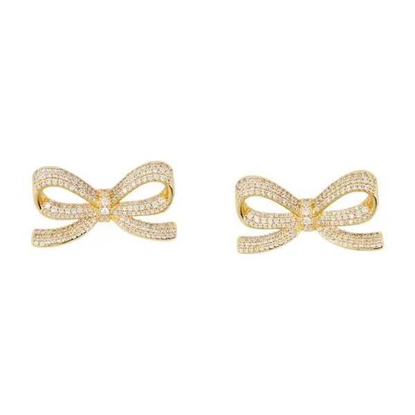 SELF-PORTRAIT Bow Earrings - Gold