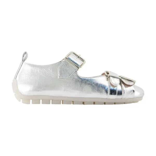 Simone Rocha Buckle Grip Ballerina - Silver