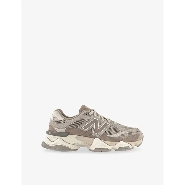 NEW BALANCE 9060 Suede And Mesh Trainers - Mushroom Seasalt