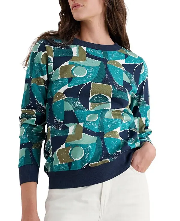 SEASALT CORNWALL Printed Long Sleeve Sweatshirt
