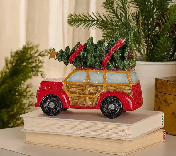 VALERIE PARR HILL Station Wagon With Tree Valerie