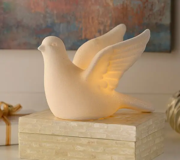 VALERIE PARR HILL Illuminated Porcelain Dove Valerie