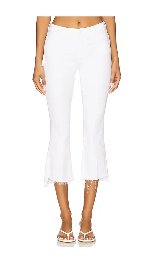 MOTHER Lil' Petite Insider Crop Step Fray Jeans