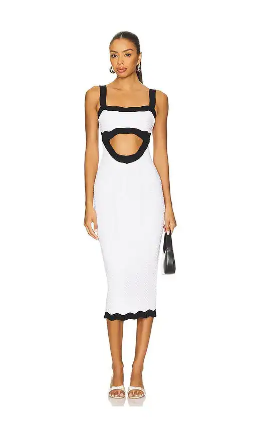 retrofete Wynra Knit Dress in White - size M
