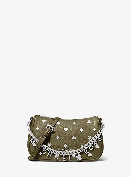 Michael Kors Carmela Small Embellished Convertible Crossbody Bag - Green