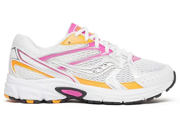 Saucony Grid Ride Millennium Sneakers - White/pink/orange