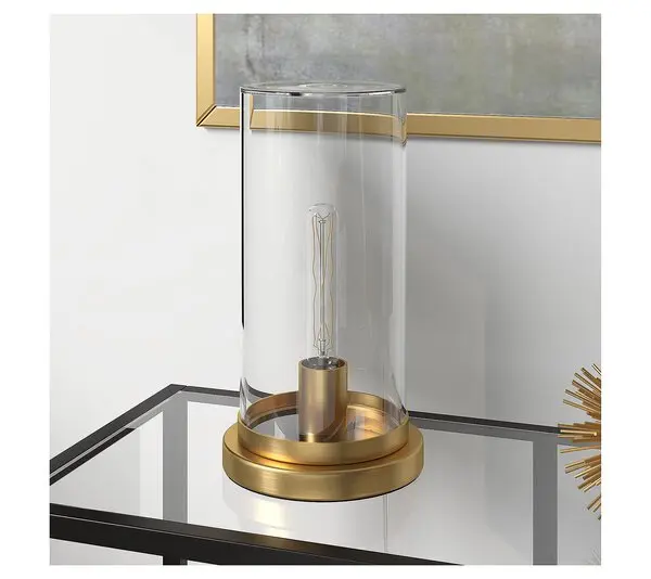 HUDSON&CANAL Perabo Mini Lamp With Glass Shade