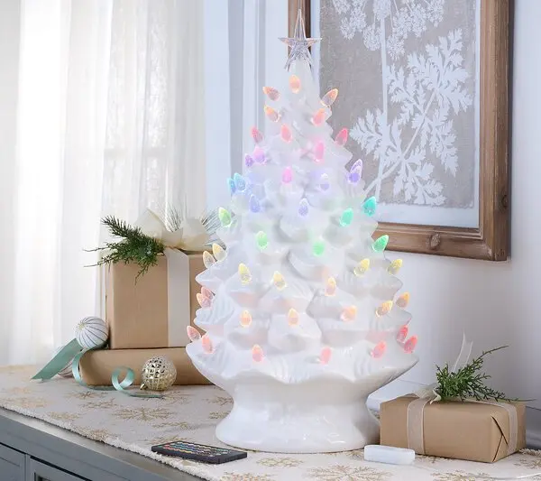 MR. CHRISTMAS As Is 24' Ultimate Ceramic Nost Rgb Tree