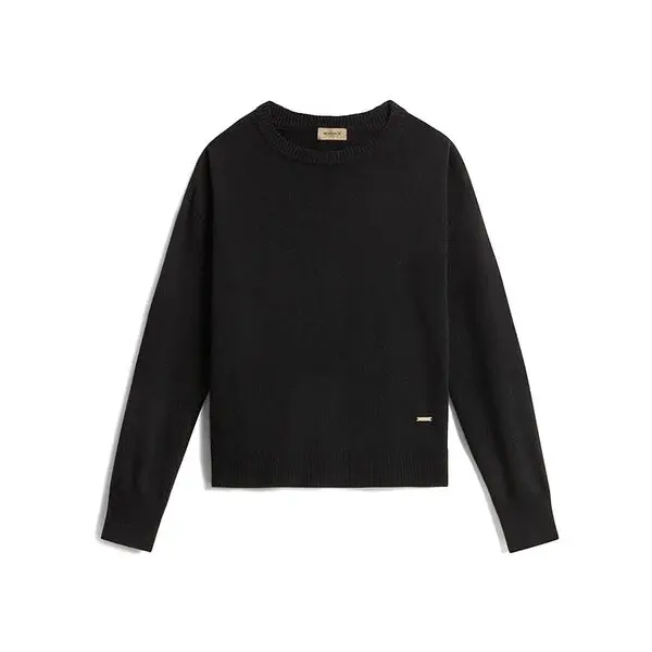 Woolrich Comfort Wool Cashmere Crewneck - Black