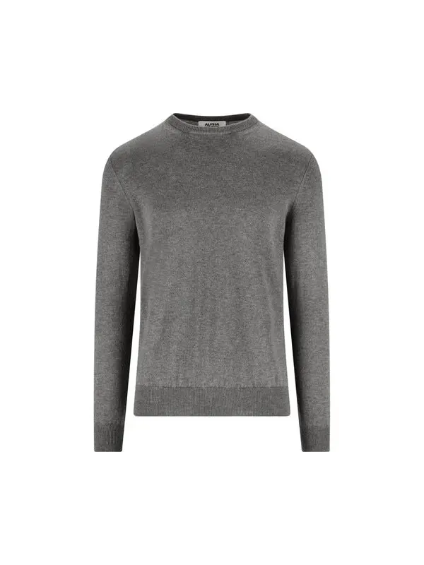 Alpha Studio Crew-neck Cashmere Sweater - Gray