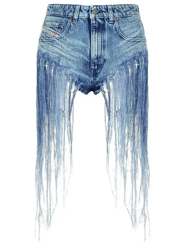 Diesel Light Denim Shorts - Blue