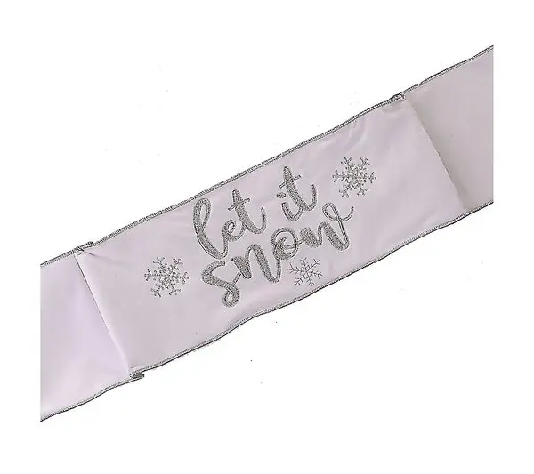 VALERIE PARR HILL 6' X 44let It Snow' Banner Valerie