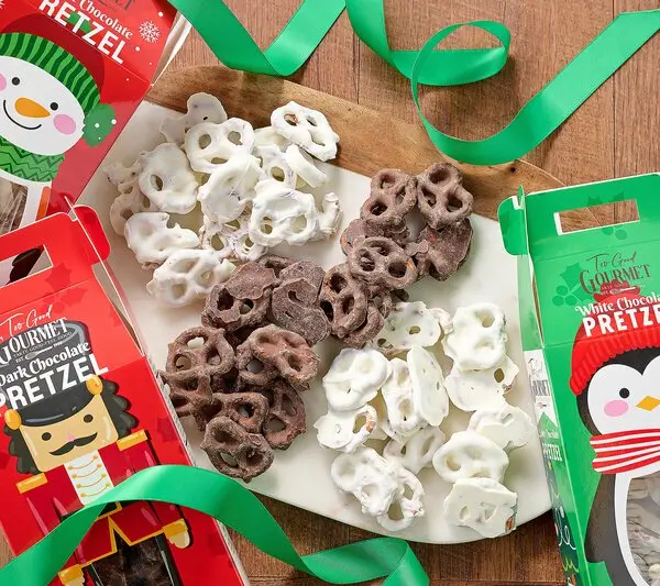 TOO GOOD GOURMET Sh 12/8 Toogood Gourmet Chocolate Enrobed Pretzel Twists
