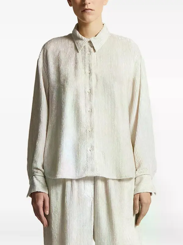 Peserico Ribbed Button-down Shirt